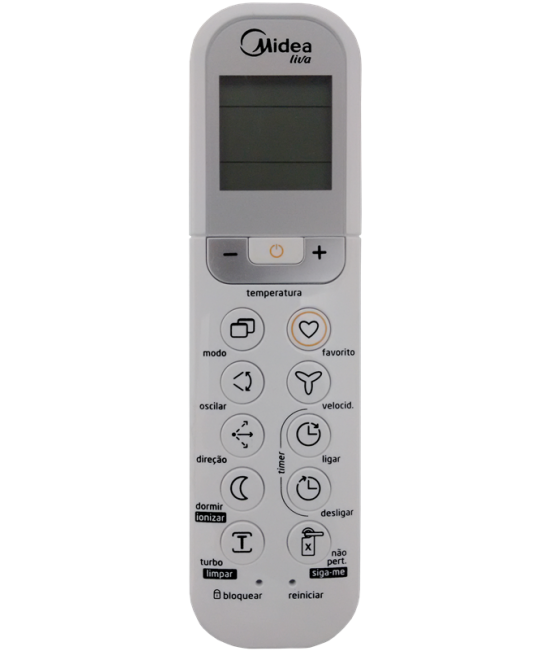 Controle Ar condicionado Split A/C MIDEA vize